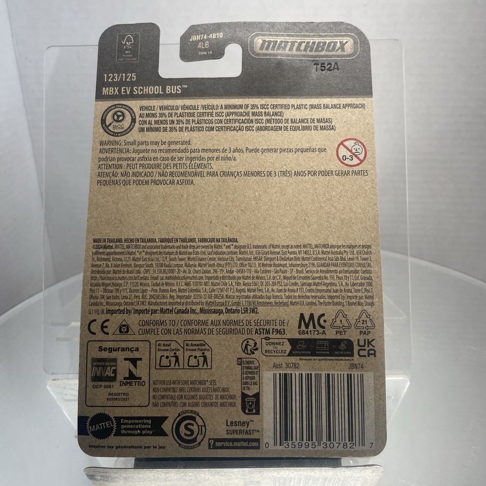 2025 Matchbox MBX EV SCHOOL BUS #123/125 | eBay