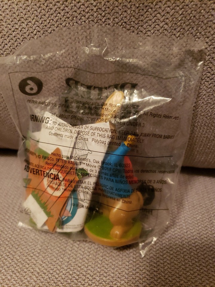 McDonald's Peter Rabbit #6 Peter Rabbit Launcher Happy Meal Toy 2018 ...