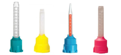 MIXPAC T-MIXER Waste-Saver Dental Mixing Tip (Teal, Yellow, Pink, Blue ...