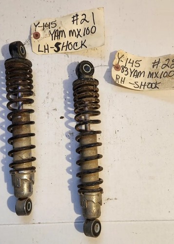 YAMAHA OEM REAR SHOCKS SUSPENSION DT MX 100 DT100 MX100 ENDURO VINTAGE ...