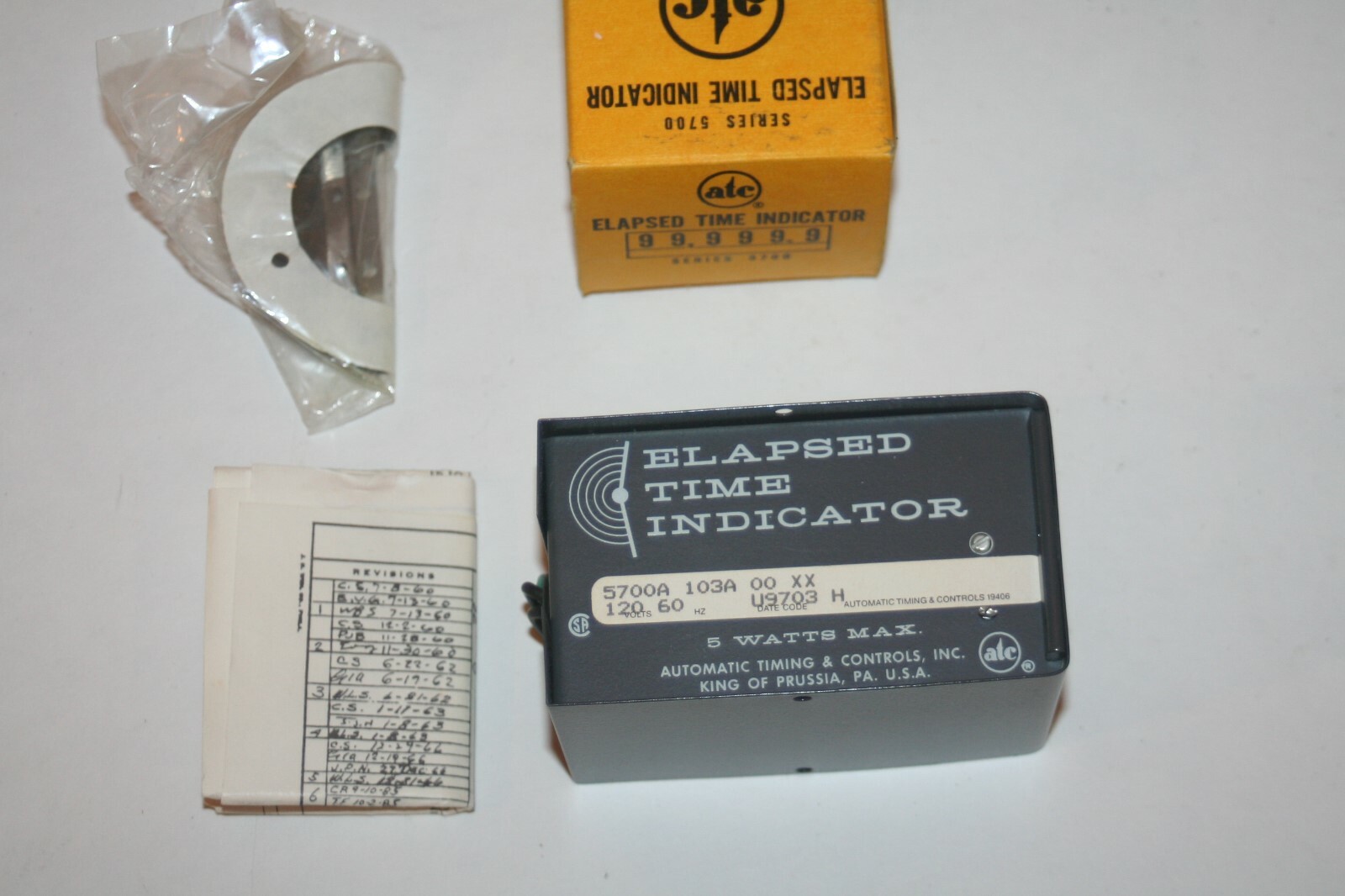 ATC Elapsed Time Indicator Type: 5700A 103A U9703 120 Volts * NEW * | eBay