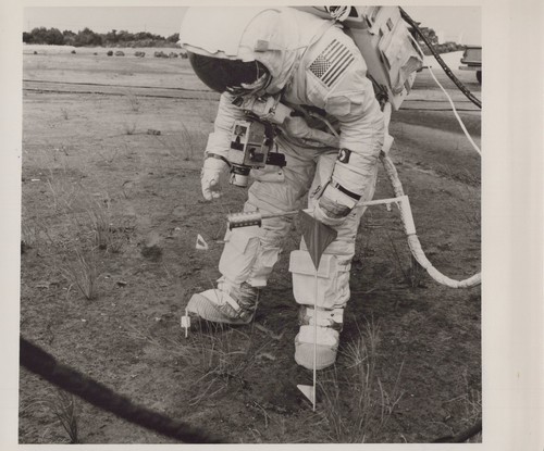 Apollo 17 | RARE NASA 1972 Harrison Schmitt Training Seismic Experiment Photo | eBay