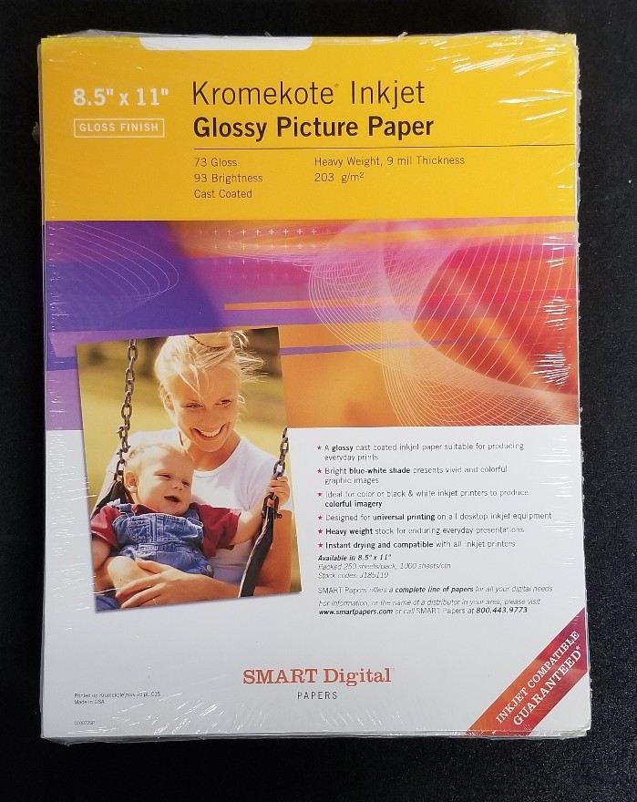Kromekote Inkjet Glossy Picture Photo Paper Heavy Weight 95 Sheets | eBay
