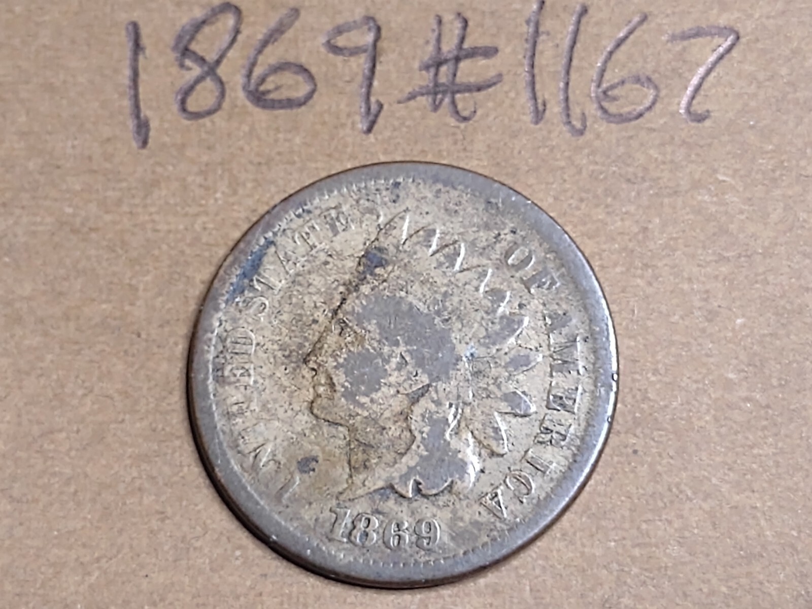 1869 - US Indian Head Cent Penny #1167 | eBay