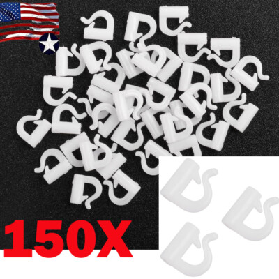 150PC White Fast Change Spinner Clevis Fishing Clevis Crawler Harness ...