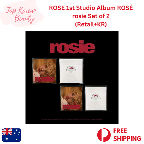 ROSE rosie 1st Studio Album Retail + KR Version Set with AUSPOST ...