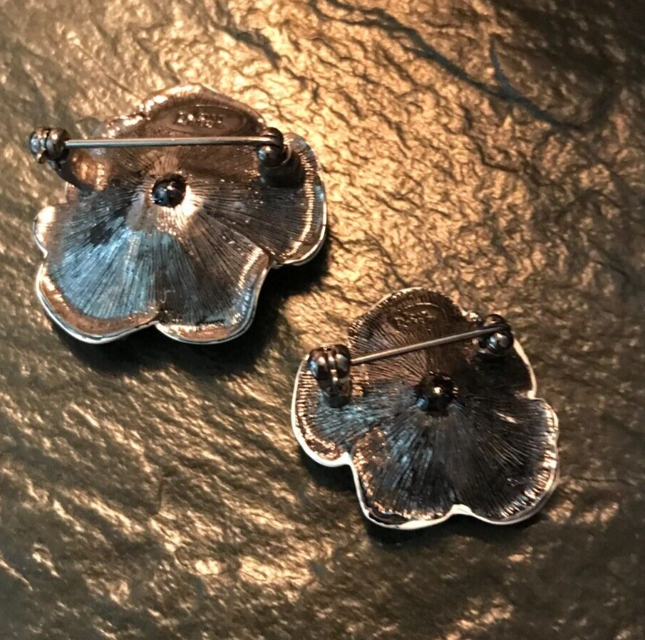 VINTAGE JOAN RIVERS PINK RHINESTONE FLOWERS SCATTER PINS | eBay