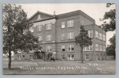 Wesley Hospital WADENA Minnesota RPPC Antique Photo Postcard 1920s | eBay