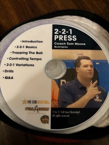 2-2-1 Press Tom Moore Quinnipiac Basketball Coaching DVD | eBay