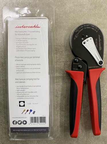 INTERCABLE MPAE16S Hex End Sleeve/Bootlace Crimper 0.08 to 16mm2/ AWG28-5 | eBay