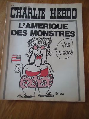 CHARLIE HEBDO N°104 AMERIQUE MONSTRE USA TRUMP NIXON REISER 13 nov 1972 ...