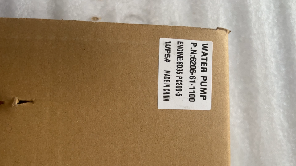 6205-61-1203 6205-61-1202 6205-61-1201 WATER PUMP SAA4D95LE-5 PW98MR-8 ...