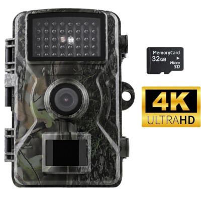 Trail Hunting Camera 50MP 4K Wildlife Game Night Vision Outdoor ...
