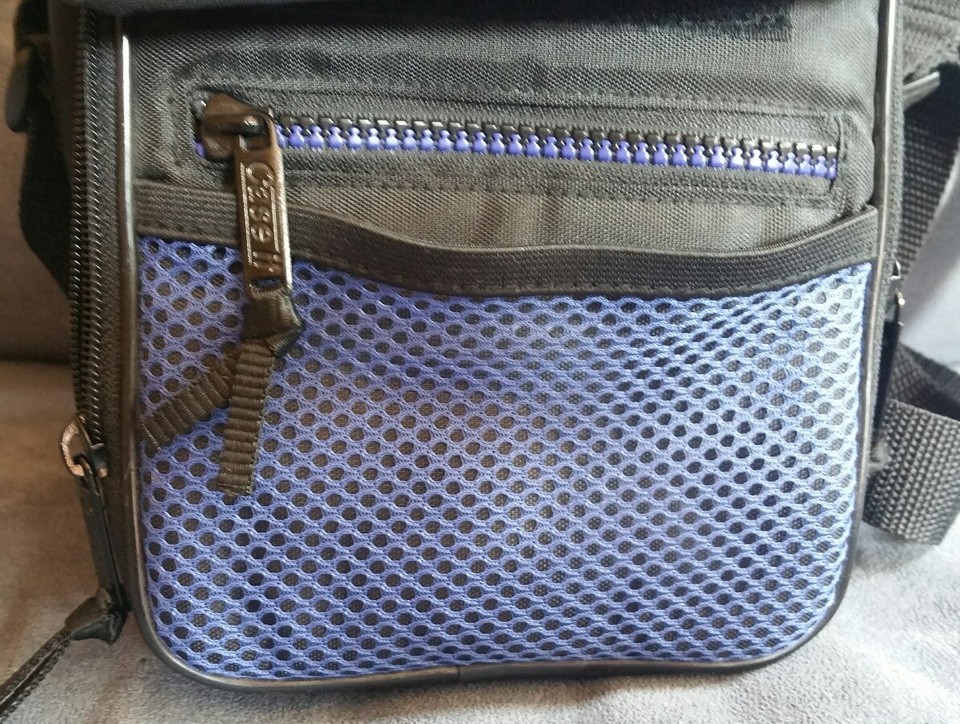 CASE-IT Cobalt Blue Protective Padded Shoulder Bag, Camera Electronic ...