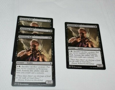 MTG card: 4x Voracious Null, Black Common Creature, Battle for Zendikar ...