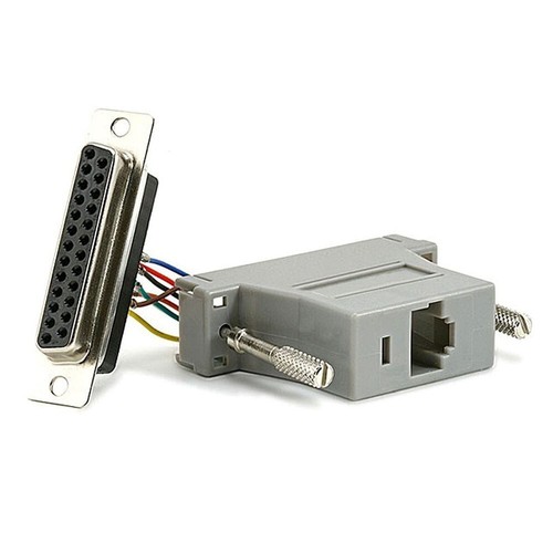 DB25 DB-25 25-Pin Female to RJ45 Female Modular Adapter Converter ...