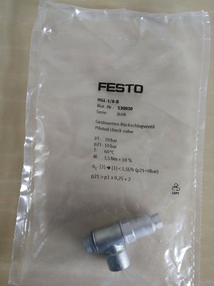 1 pcs FESTO HGL-1/8-B 530030 Check valve | eBay