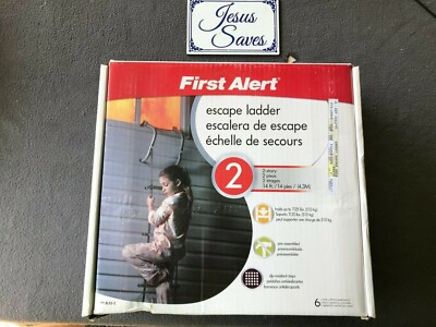 First Alert EL522 Two-Story 14ft Fire Escape Ladder Window Emergency ...