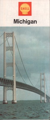 1966 Shell Road Map: Michigan NOS | eBay