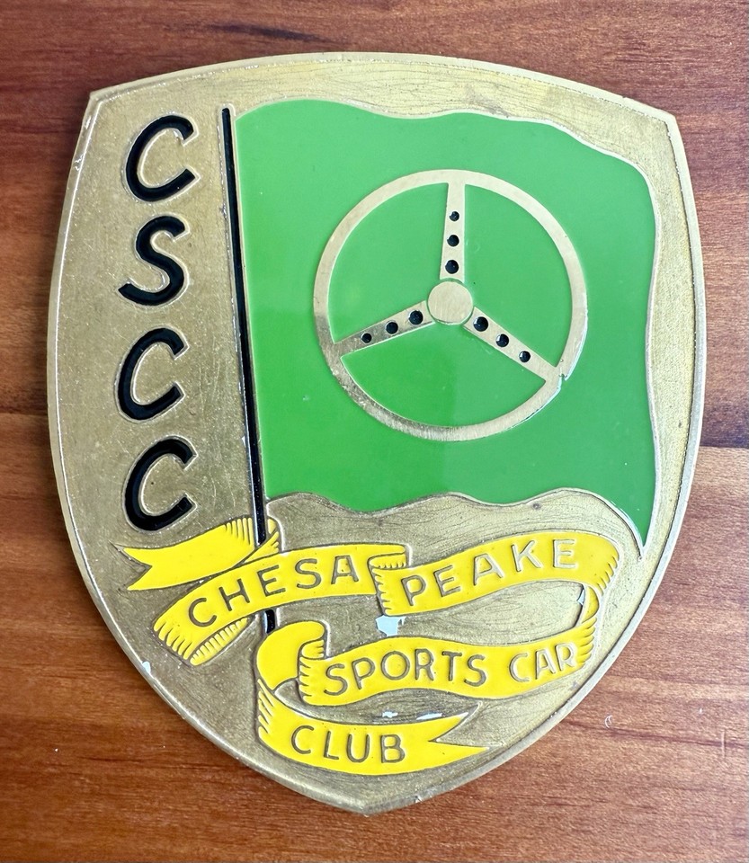 Rare Vintage 1960’s Radiator Badge Grille Logo Chesapeake Sports Car ...