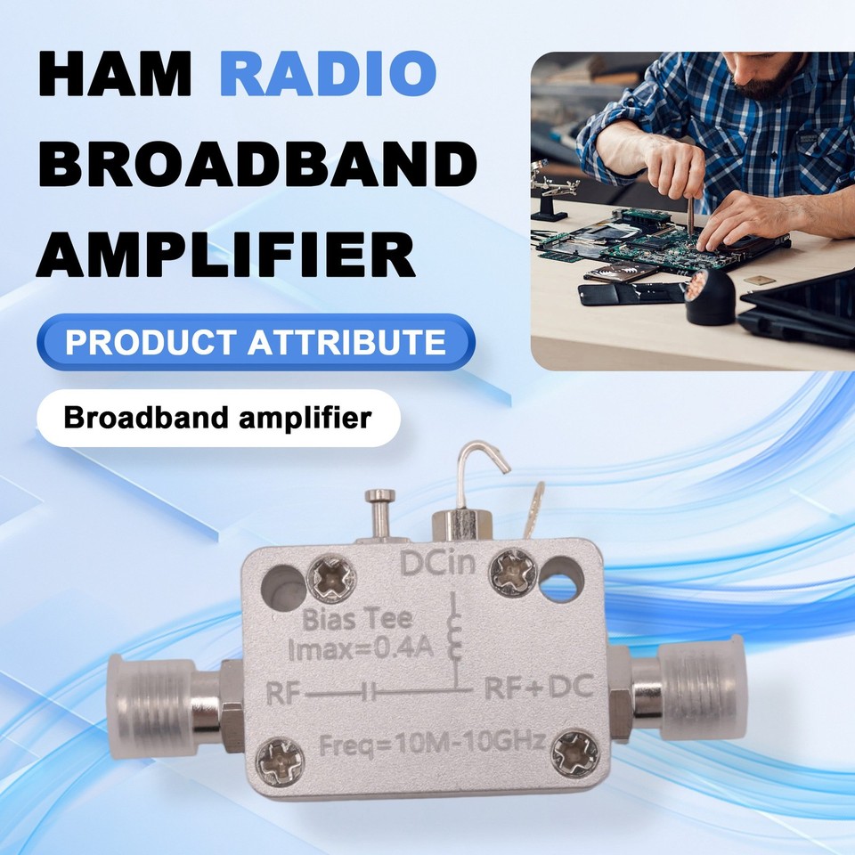 10Mhz-10Ghz Bias Tee DC Isolator Coaxial Biaser for HAM Radio ...
