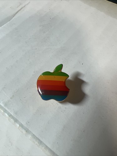 Vintage Apple Computer Rainbow Logo Lapel Pin 1980s | eBay