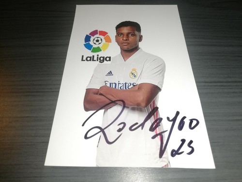 Rodrygo hand Signed Real Madrid autograph card | eBay