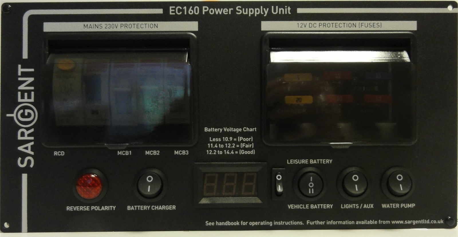 SARGENT PMS Ec160 Campervan Motorhome Power Supply Unit for sale online ...