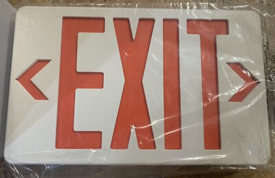 TCP Compact Exit Sign New Letter Red LED Emergency Exit Light Sign | eBay