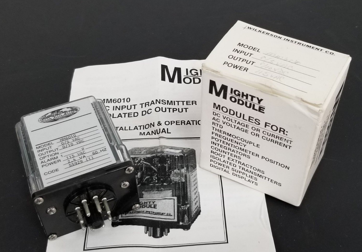 Wilkerson Mighty Module MM6010 AC Input Isolated Transmitter for sale ...