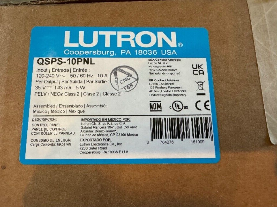Lutron QSPS-10PNL Sivoia QS Smart Panel for sale online | eBay