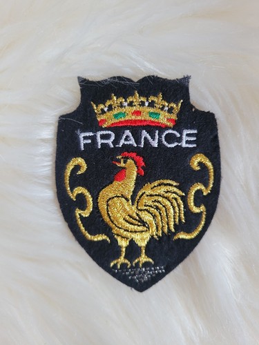 ECUSSON FRANCE COQ OR TISSU BRODÉ | eBay