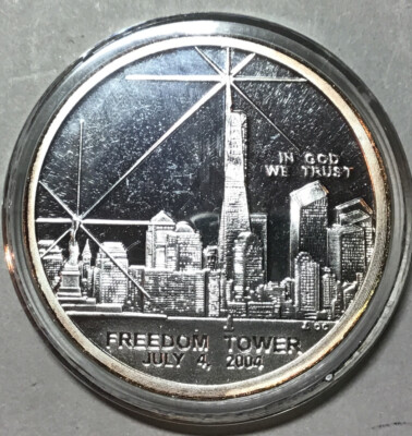 National Collectors Mint Coin Freedom Tower July 4th 2004 We Will Never ...