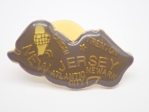 New Jersey Trenton Newark Camden Atlantic City Vintage Lapel Pin | eBay