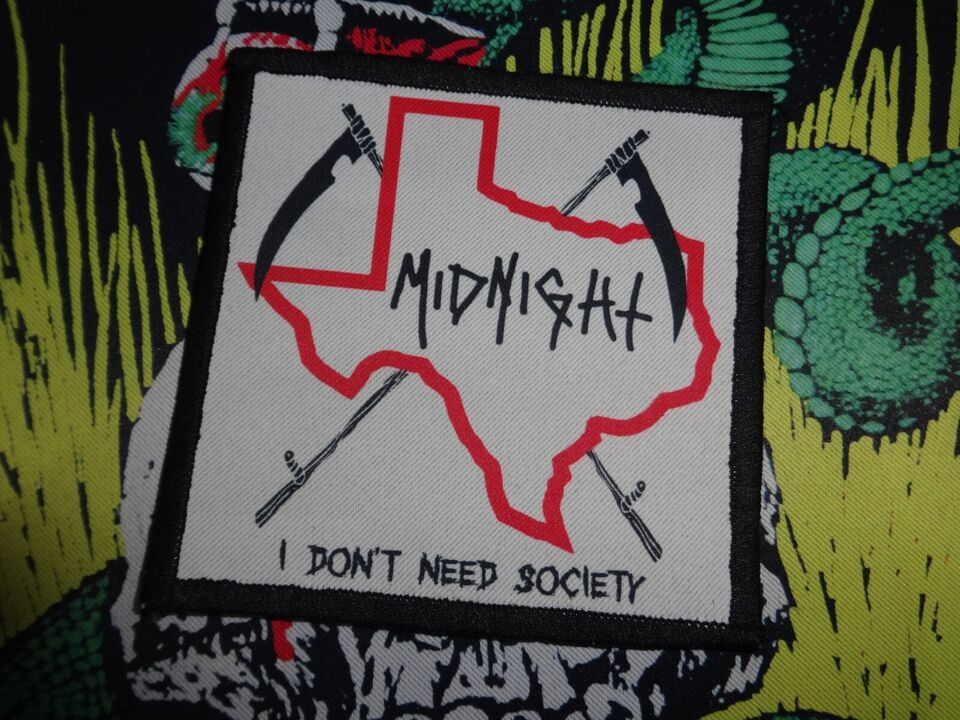 Midnight Patch Black Thrash Metal Speedwolf Venom Mercyful Fate ...