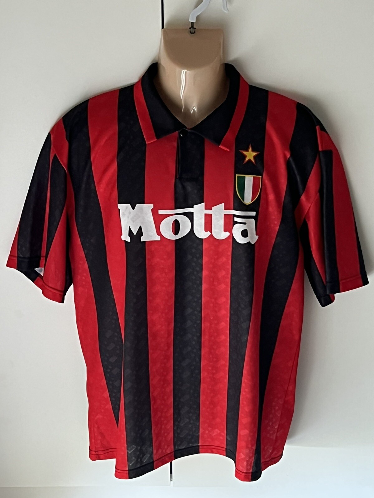 AC MILAN SHIRT MOTTA Jersey 1990's Size XL Italia Italy football soccer ...