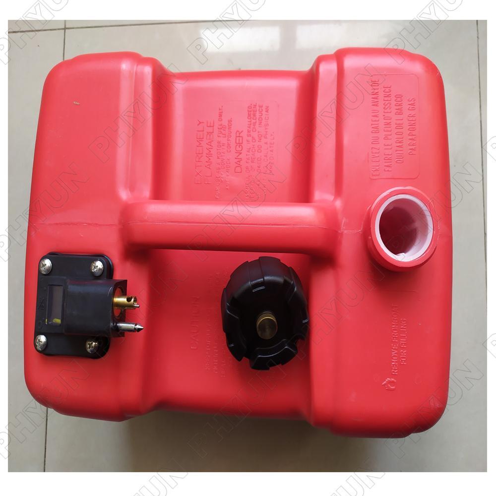 External 3.2 Gallon Fuel Tank w/ Fuel Pipe For 2 Stroke 5-6 Hp Boat ...