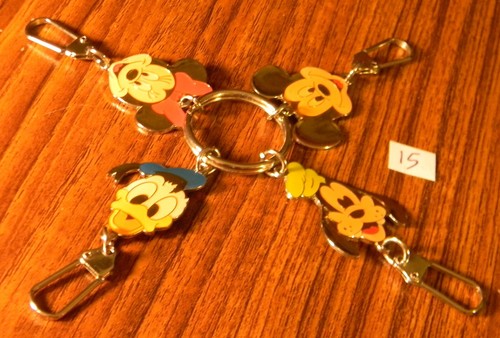 4-Key Chain ~ Disney ~ Mickey - Minnie - Donald - Goofy #15 | eBay