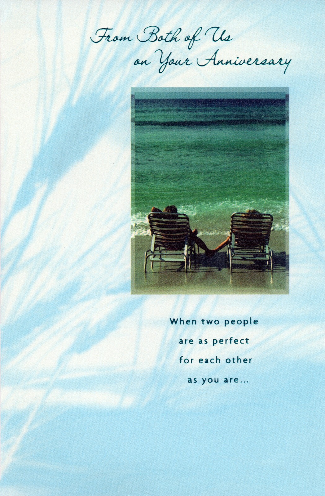 Beach HAPPY ANNIVERSARY Card FOR COUPLE FROM BOTH OF US by American ...