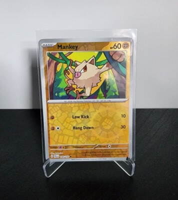 Pokemon TCG Mankey Scarlet & Violet - Paldea Evolved 106/193 Reverse ...