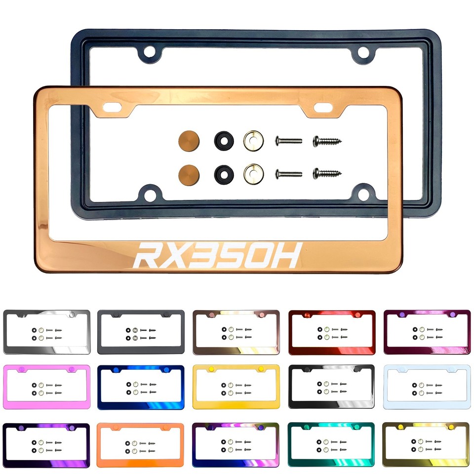 New Laser Etched Customize Stainless Steel License Plate Frame Meta ...