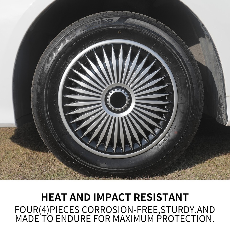 17 inch Wheel Cover Set of 4 Rim Cover for Iron Rim Wheel Hub Blade ...