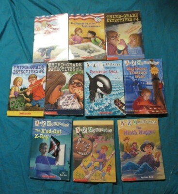 2nd- 4th grade MYSTERY SERIES CHAPTER BOOKS, NICE VARIETY, (BOX F- PATT ...