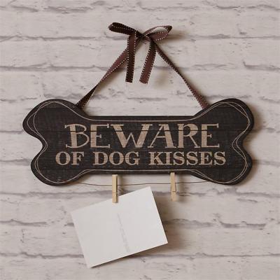 Dog Kisses Sign with clips | eBay