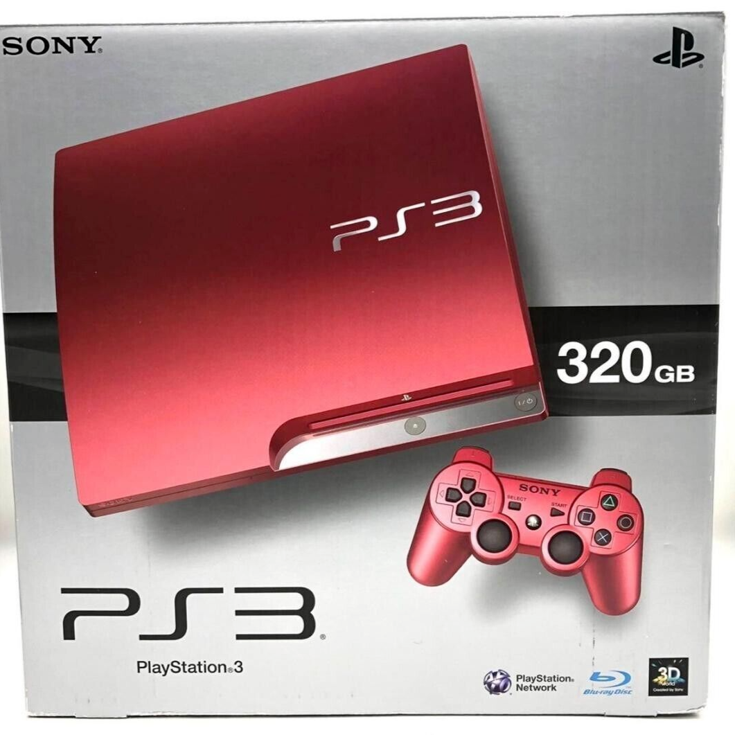 Sony PlayStation 3 Slim 320GB Scarlet Console - Red for sale online | eBay