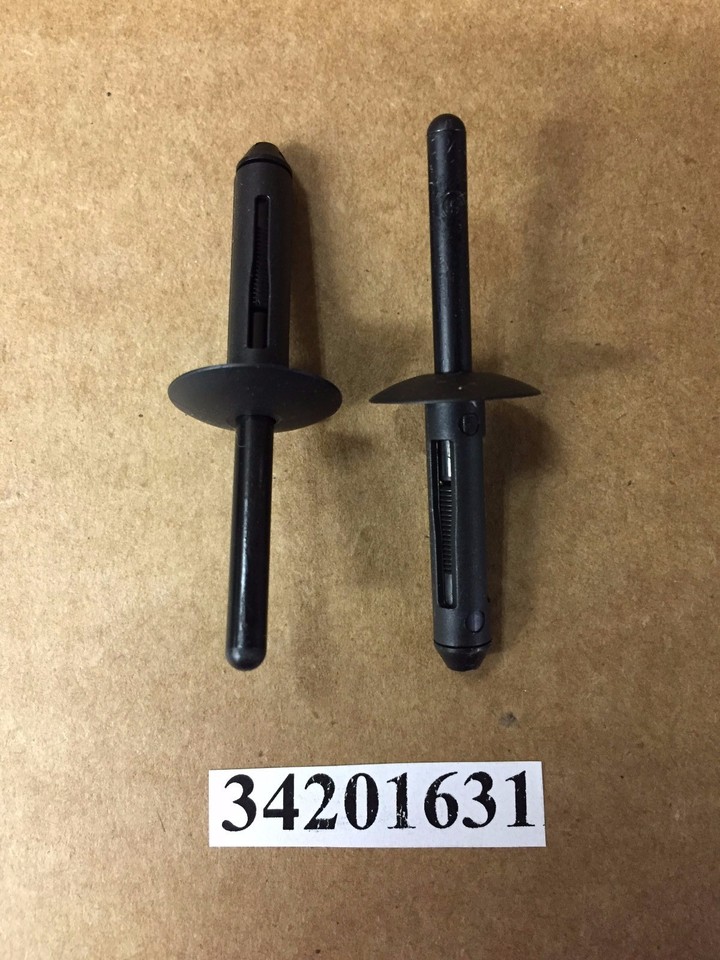 Set of 10: Nylon Fender Bumper Fastener Rivet Clips 34201631 Fits Jeep ...