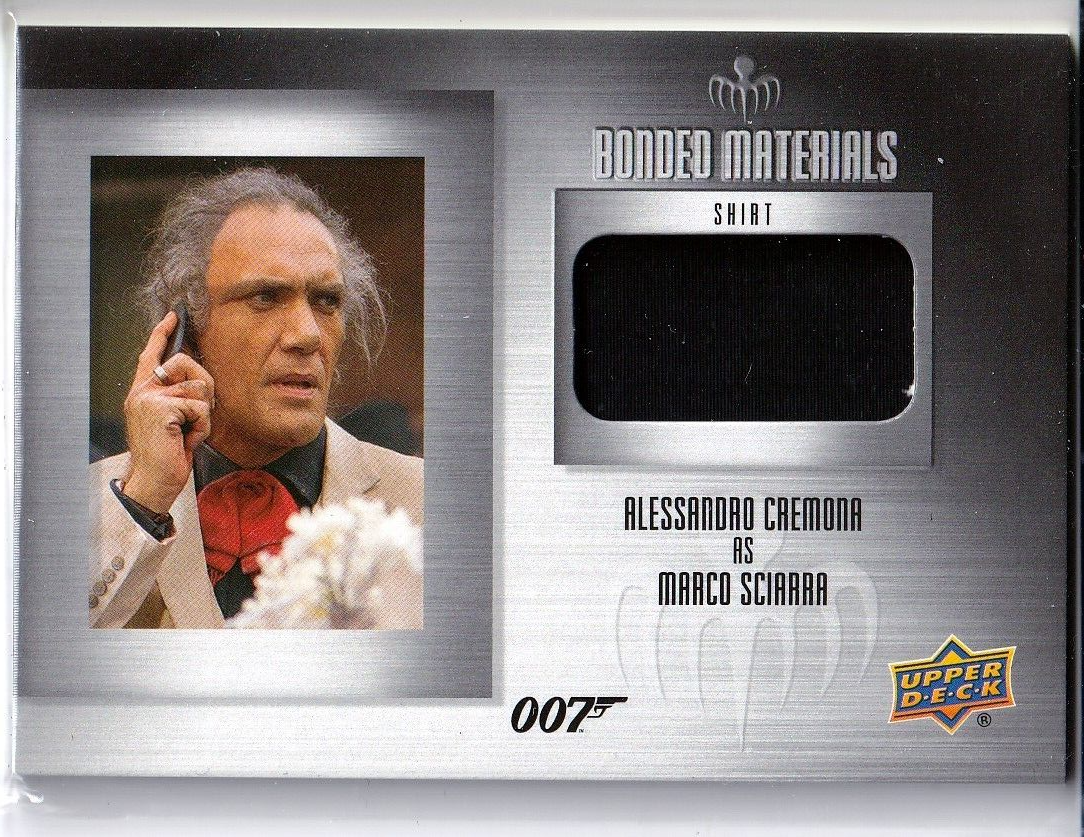 2020 James Bond VILLAINS & HENCHMEN BONDED MATERIALS Alessandro Cremona ...