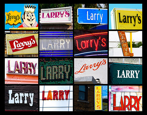 LARRY Name Poster featuring actual sign photos | eBay
