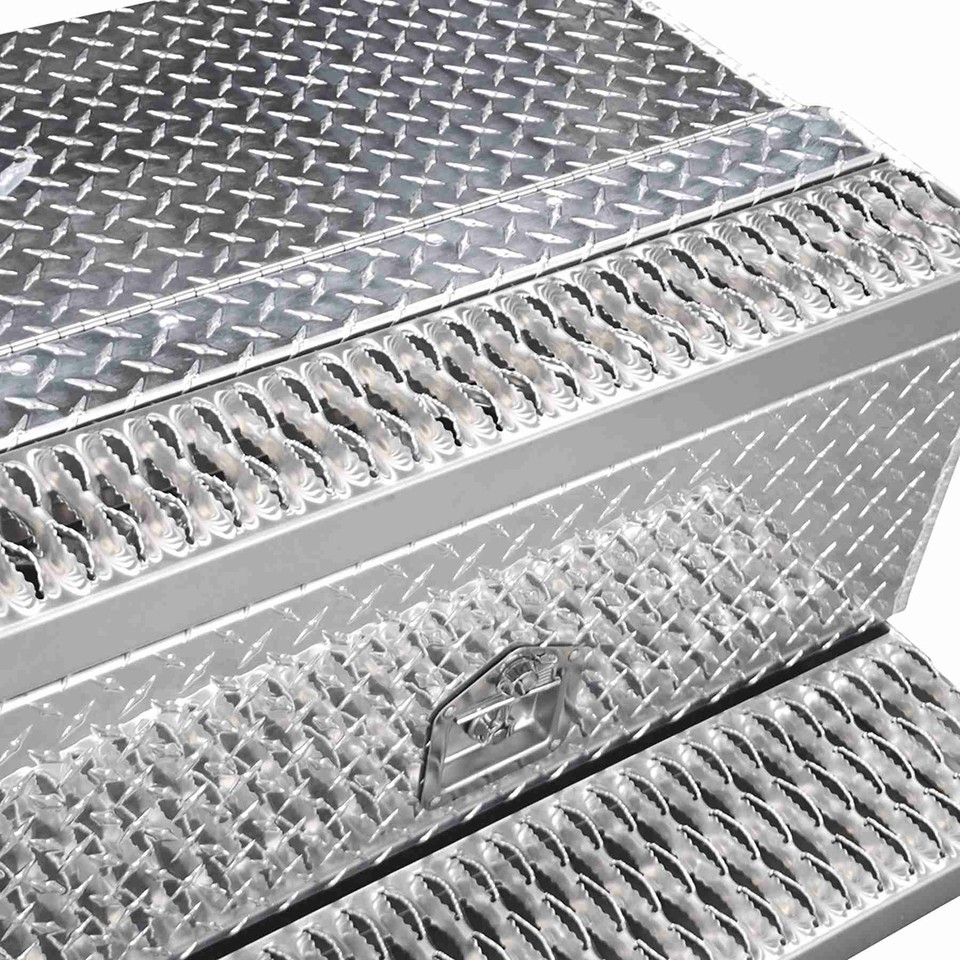 Peterbilt 379 359 385 Aluminum Step Chain Battery Box Toolbox--15.5" x ...