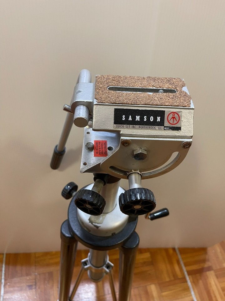 Heavy Duty QuickSet Samson model Video Camera Tripod and Wheeled Dolly ...